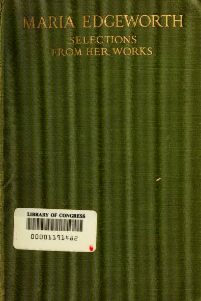 Celtic Authors: Maria Edgeworth